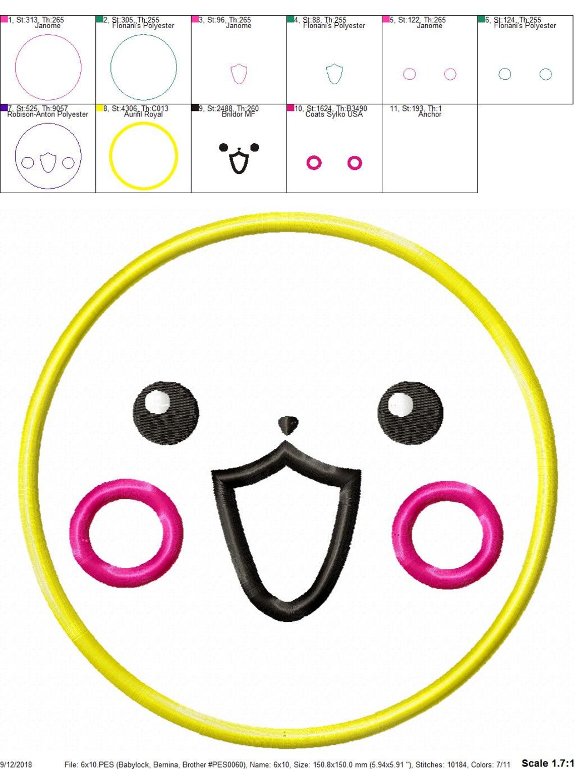 Pokemon Face Applique Design | Etsy