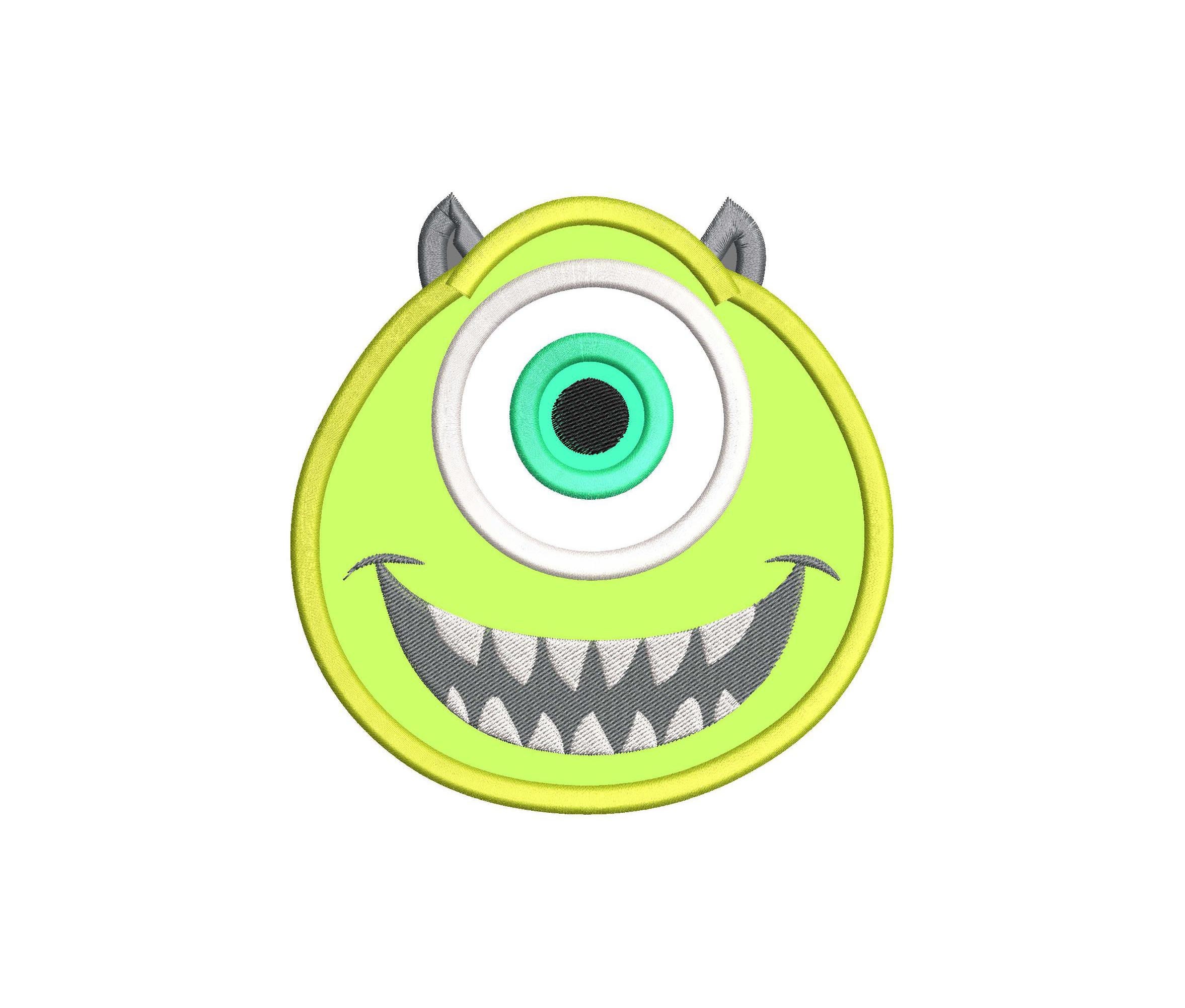 Mike Wazowski Applique Embroidery Design - Etsy