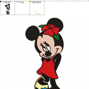Minnie Mouse Machine Embroidery Design - Etsy