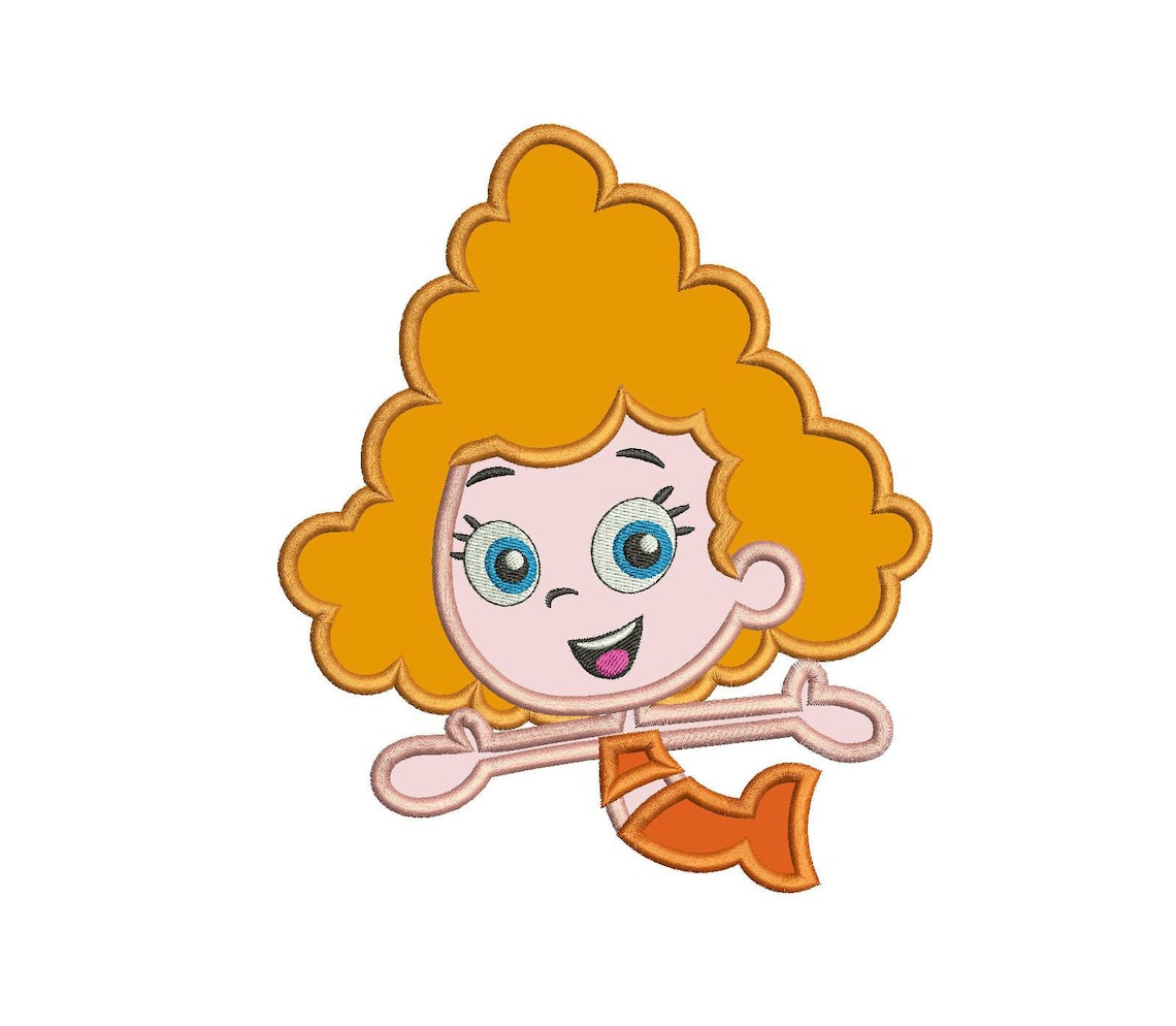 Bubble Guppies Deema Applique Design - Etsy