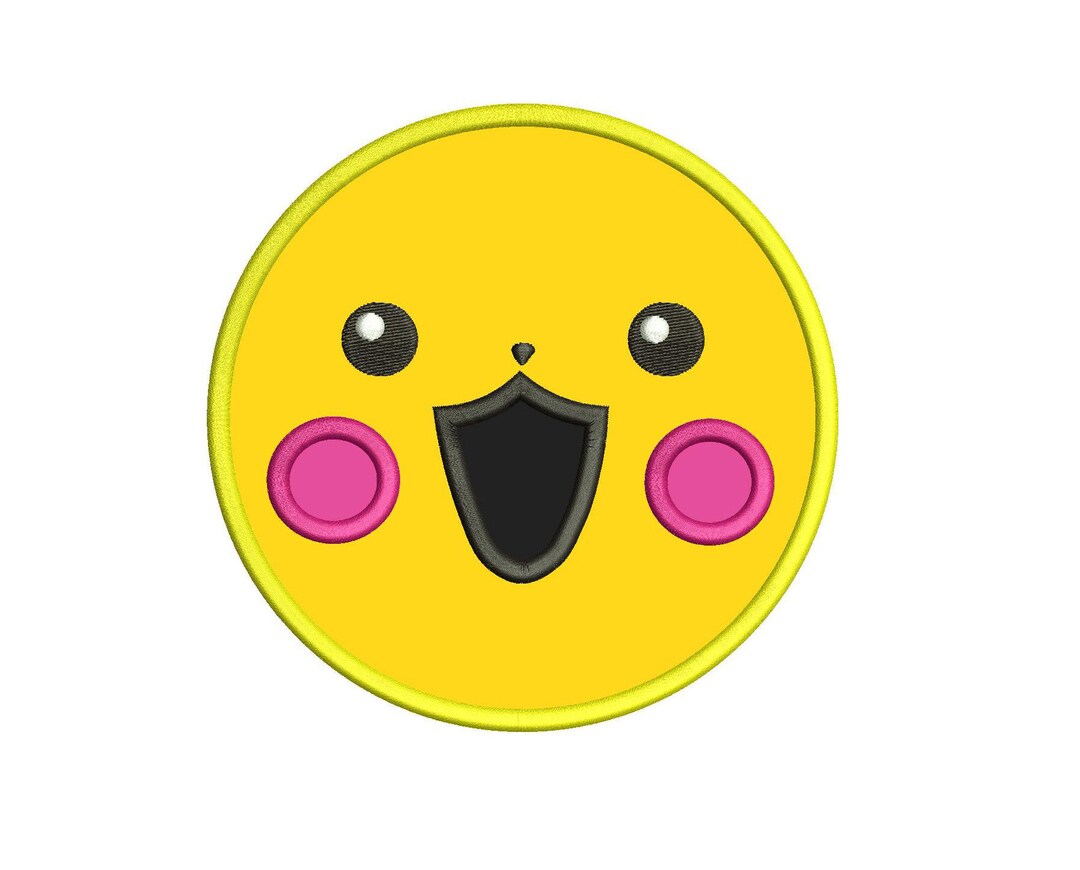 Pokemon Face Applique Design - Etsy