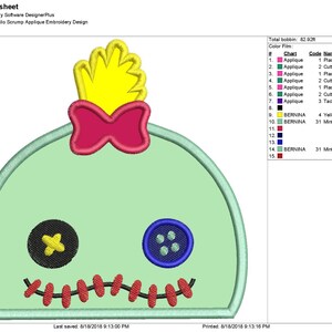 Stitch and Lilo Scrump Applique Embroidery Design - Etsy