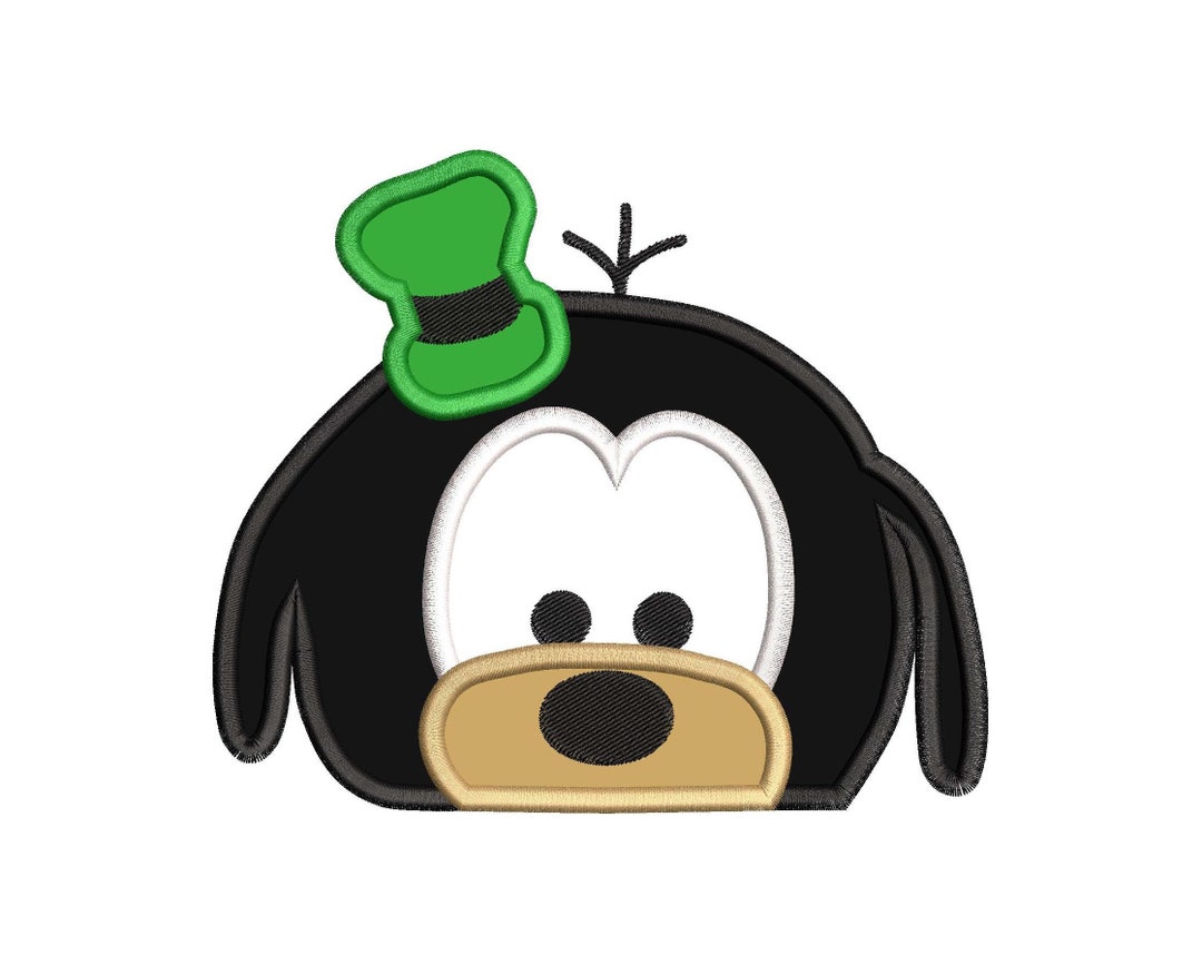 Tsum Tsum Goofy Applique Embroidery Design - Etsy