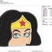 Head Wonder Woman Applique Embroidery Design - Etsy