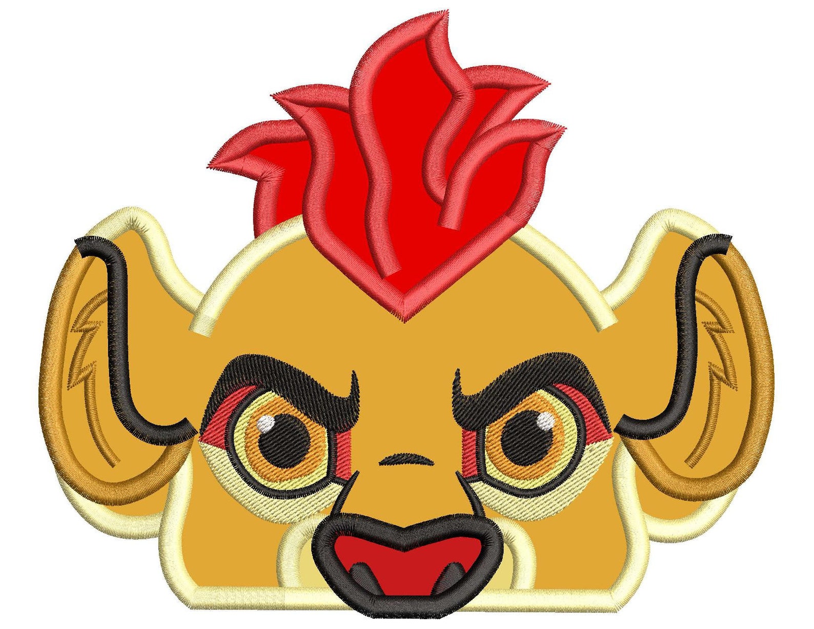 The Lion Guard Head Applique Embroidery Design - Etsy