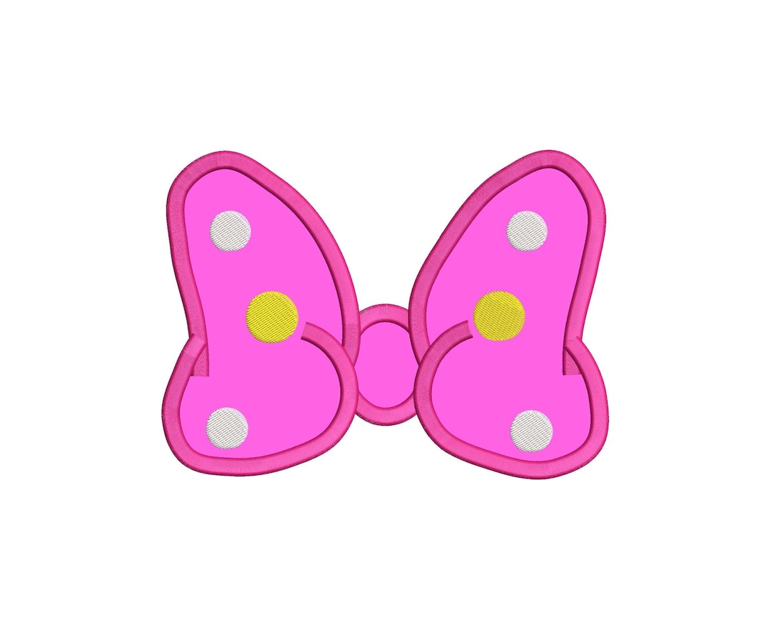 Bow Applique Embroidery Design - Etsy