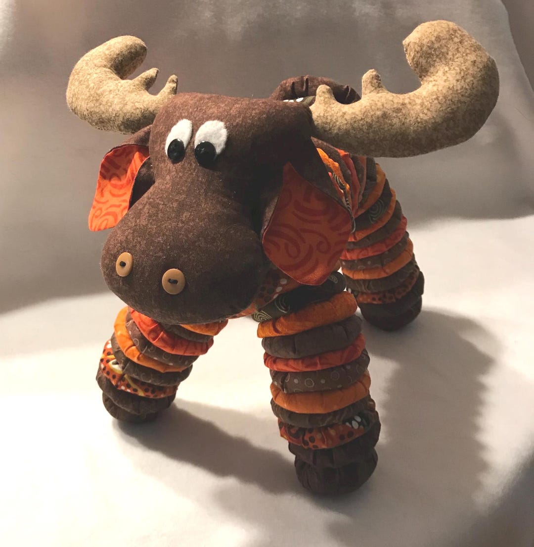Handmade Fabric Yo-yo Moose Toy: Forest Theme Decor - Etsy