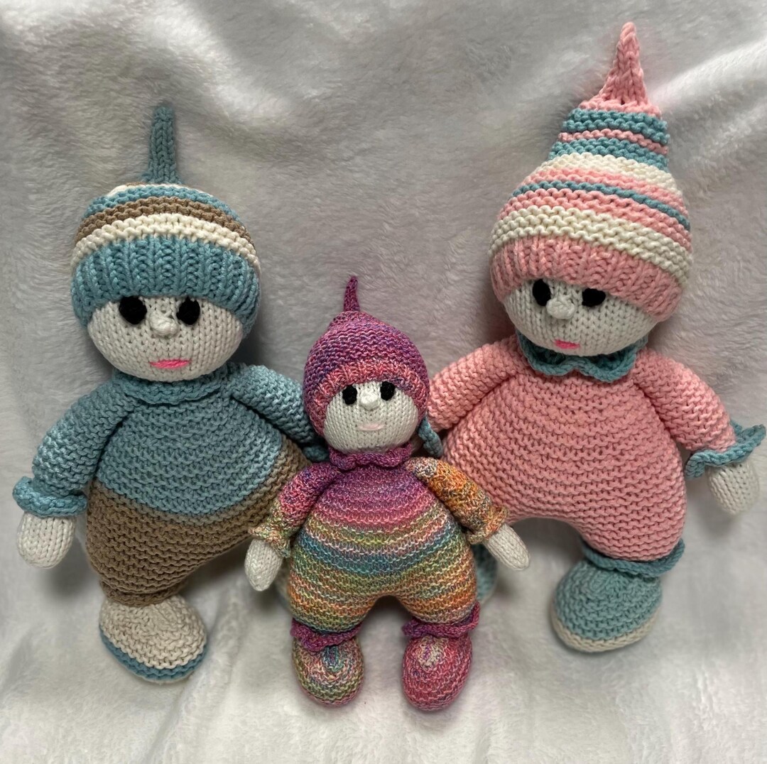 Knitted Baby Cuddle Doll; Waldorf Doll; Snuggle Doll; Comfort Doll ...