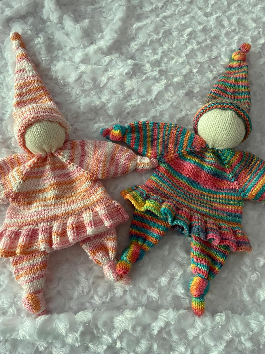 Knitted Baby Comfort Doll; Ragdoll; Waldorf Doll; Cuddle Doll; Teething ...