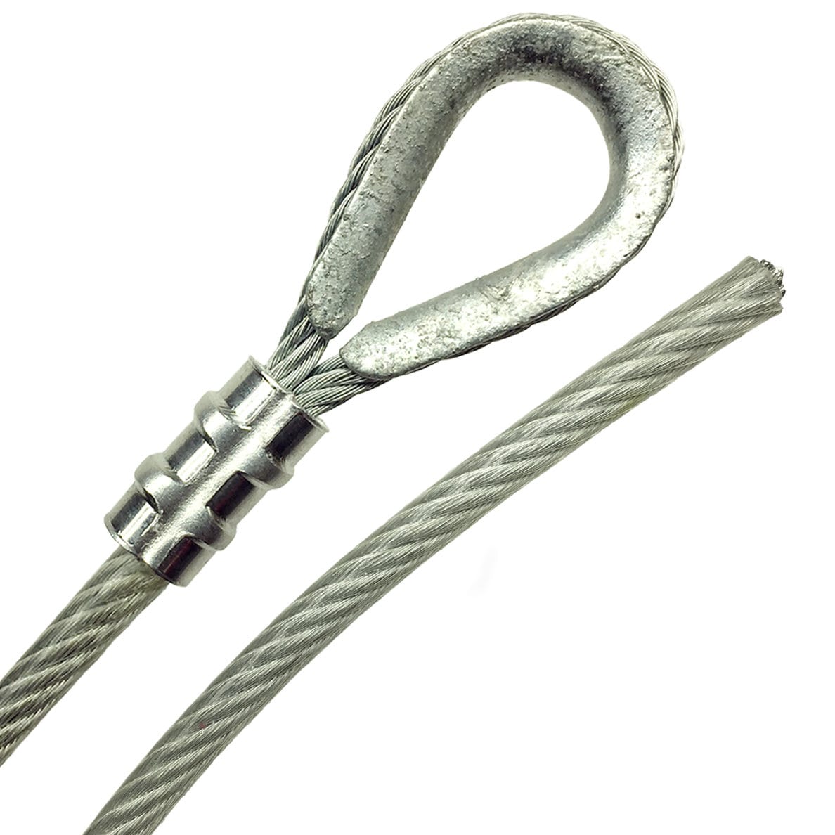 Single or Double Looped Cable With Thimble Options 5/16" Vinyl Coated ...