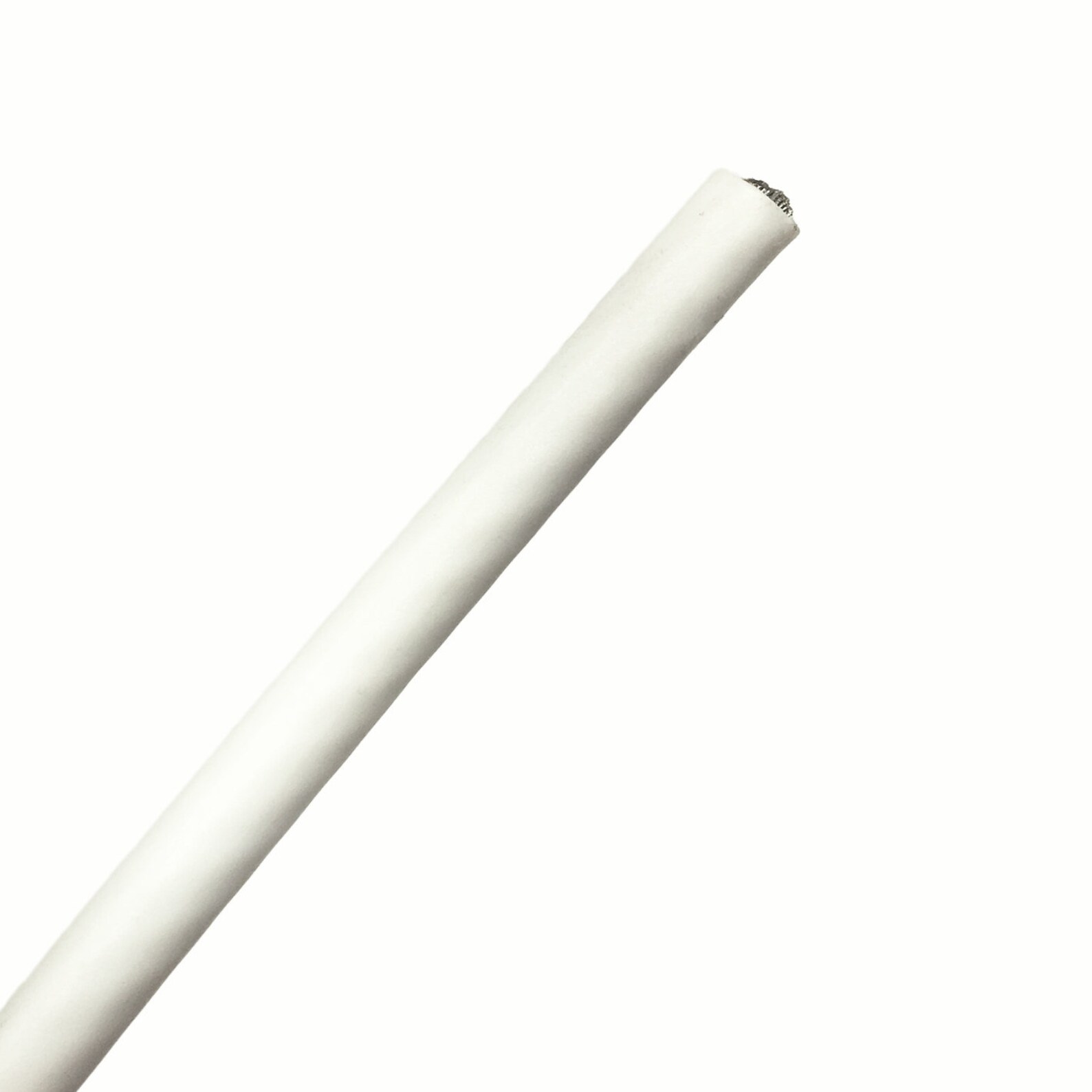 White Vinyl Coated Galvanized Steel Cable 1/8" - 3/16", 7x19 Strand DIY ...