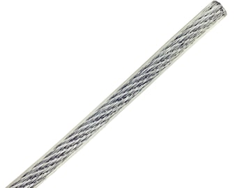 Red Vinyl Coated Galvanized Steel Cable 1/8 3/16 - Etsy