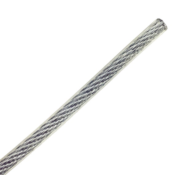 Clear Vinyl Coated Galvanized Steel Cable 1/161/8 - Etsy