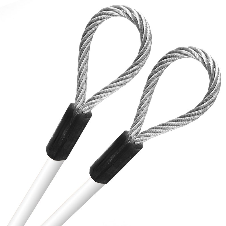 3/16" Vinyl Coated Tether Wire Rope Steel Braided Cable With Oxidized ...