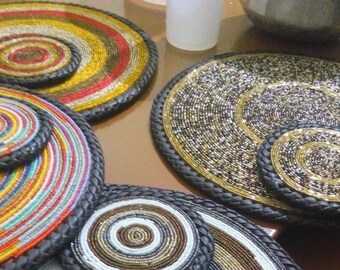 Beaded coasters | Etsy