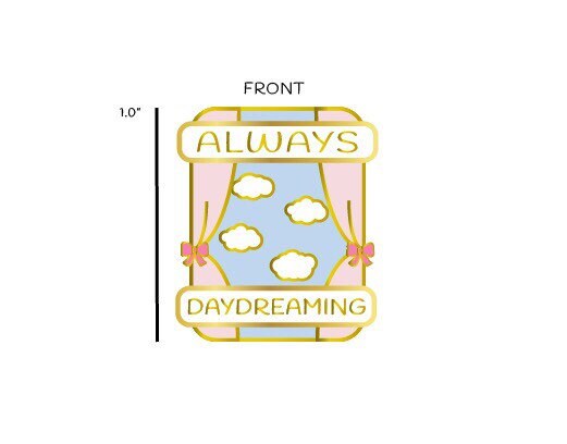 Always Daydreaming Pin Hard Enamel Pin, Daydreaming Pin - Etsy
