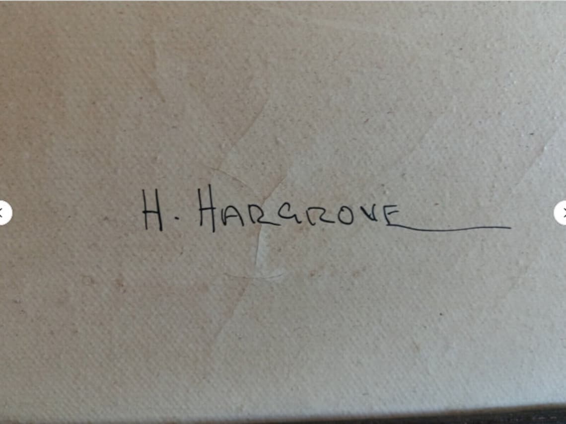 Original: Rustic Barn/stable Winter Landscape Painting by Artist H ...