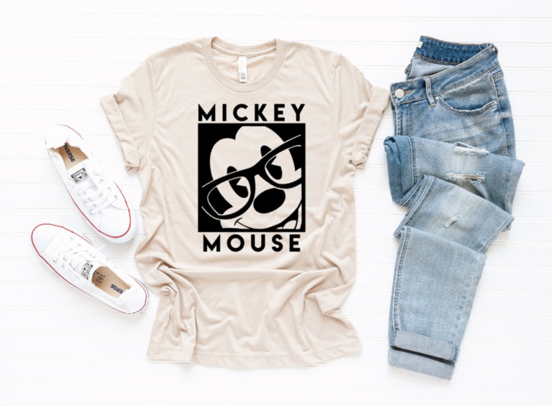Mickey Glasses, Iron On, Heat Transfer, Vinyl, Decal, Disneyland ...