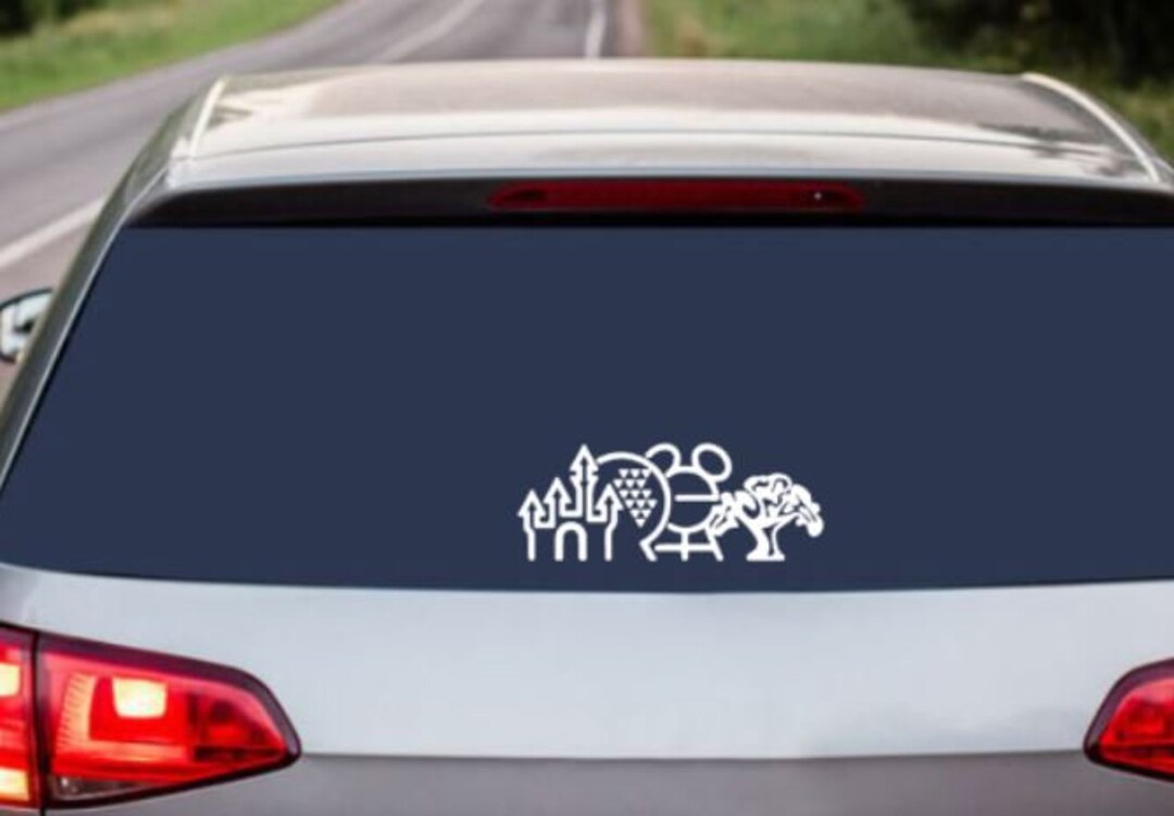Disney World Landmarks, Disney Sticker, Magic Kingdom, Disney Car Decal ...