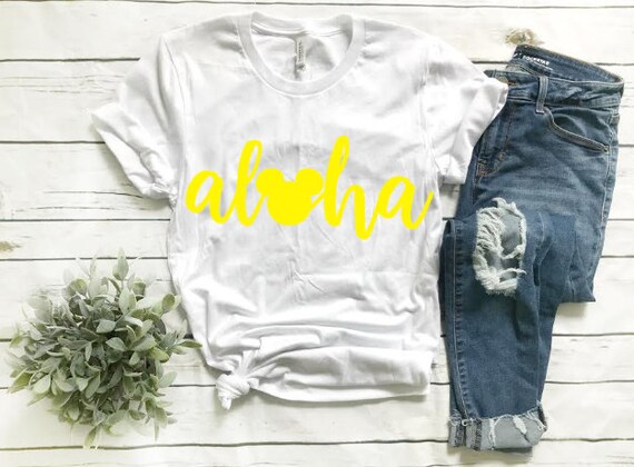 Aloha Mickey Iron On Disney Iron On Hawaii Iron On Family | Etsy