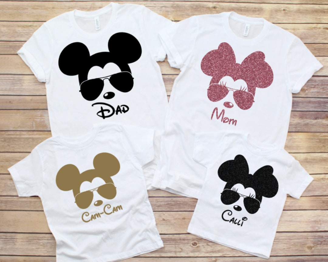 Custom Mickey Mouse Aviator Glasses, Minnie Mouse Aviator Glasses ...