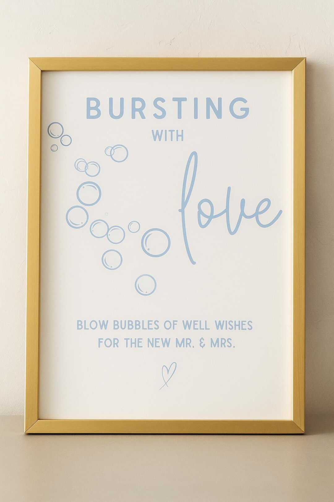 Bursting With Love Wedding Exit Sign - Etsy
