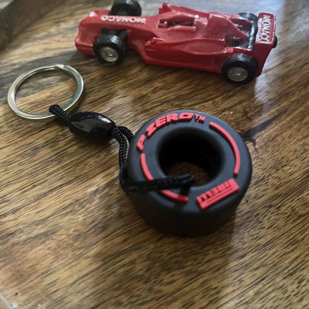 Formula 1 Tire Keychain – High-quality Rubber F1 Car Tire - Etsy