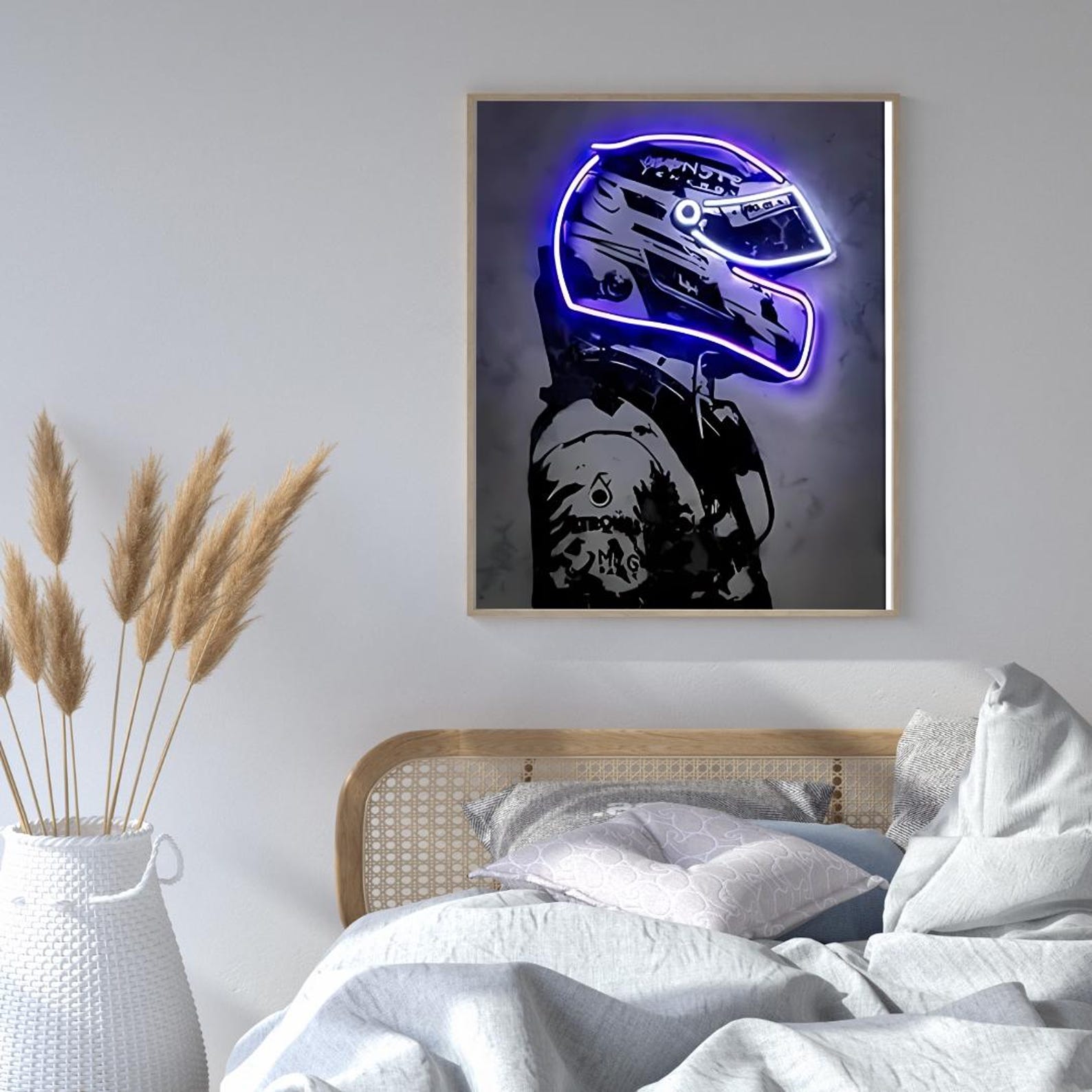 Neon Effect Poster - Formula 1 Driver - Etsy