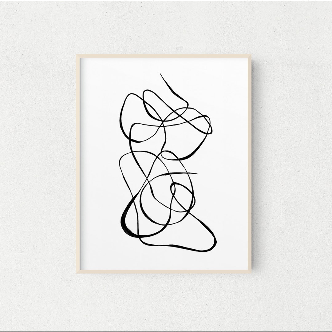 Black and White Abstract Printable Art, Abstract Wall Art , Abstract ...