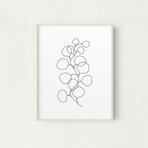 Euc Leaves 123 3 Piece Wall Art , Minimalist Art Print, Printable Art ...