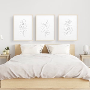 Euc Leaves 123 3 Piece Wall Art , Minimalist Art Print, Printable Art ...