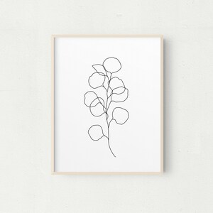 Euc Leaves 123 3 Piece Wall Art , Minimalist Art Print, Printable Art ...