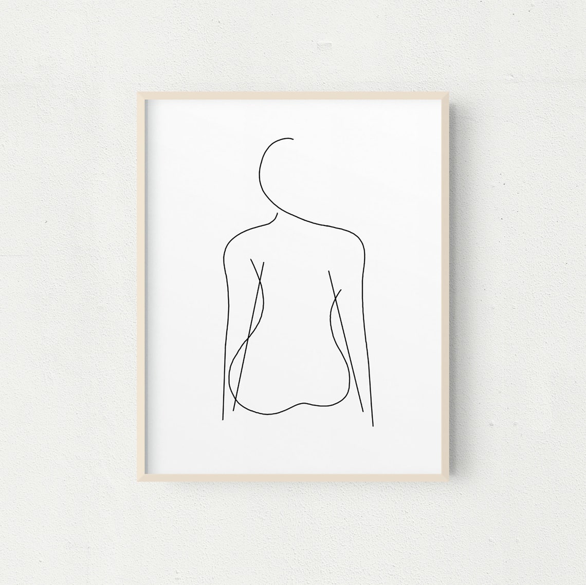 Abstract Female Figure Line Drawing 4 Minimalist Art Print - Etsy