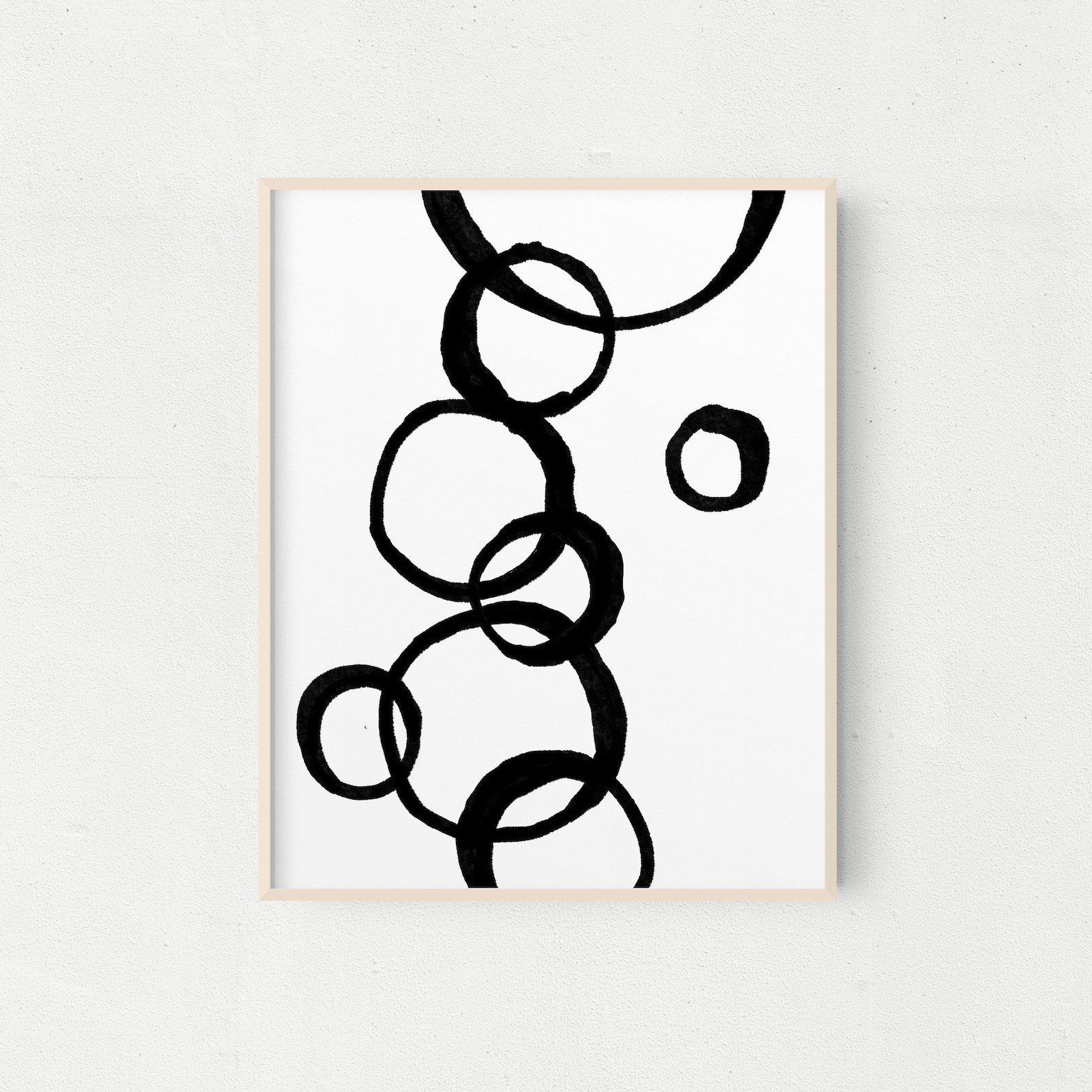 Black and White Abstract Art Print, Black and White Art, Abstract Wall ...