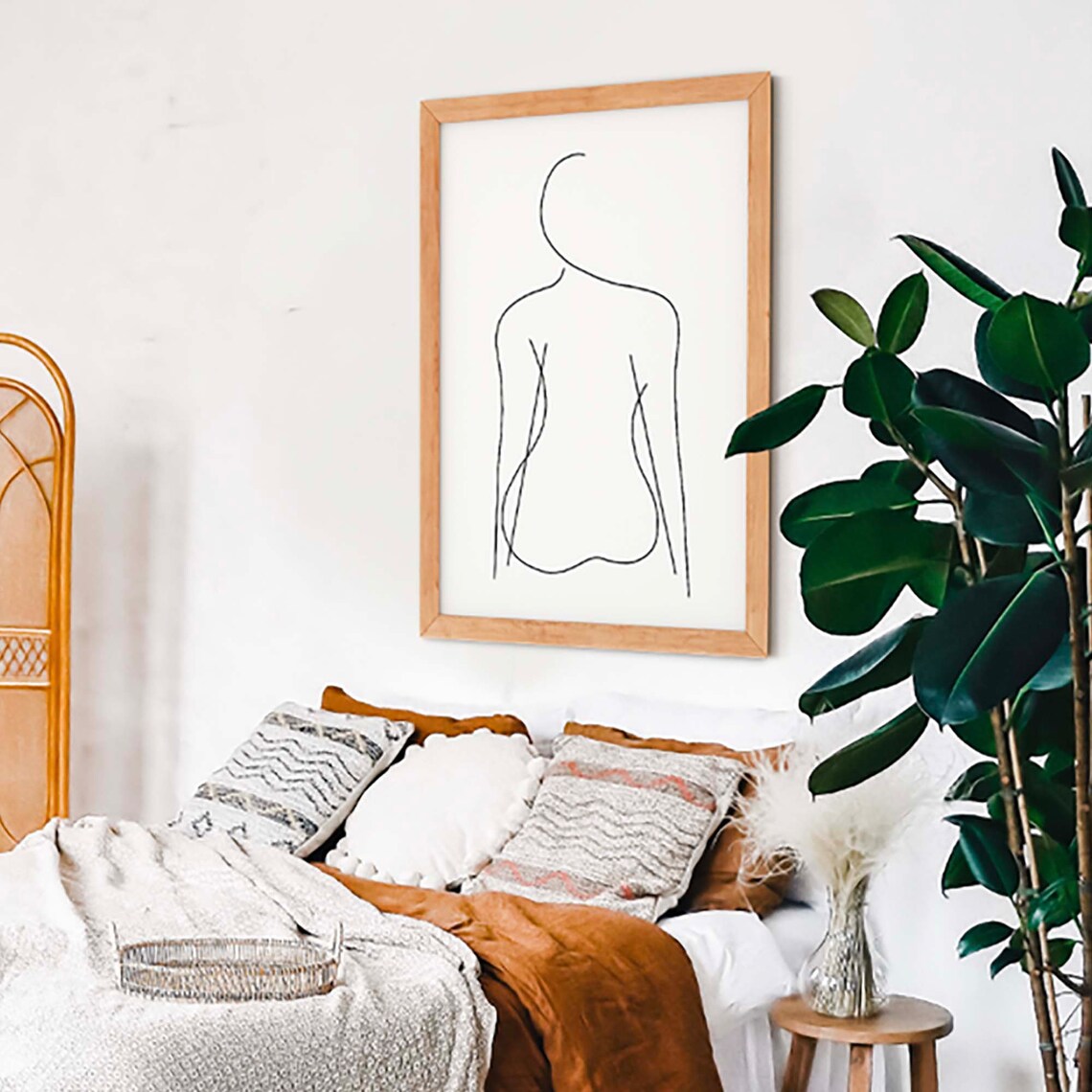 Abstract Female Figure Line Drawing 4 Minimalist Art Print - Etsy