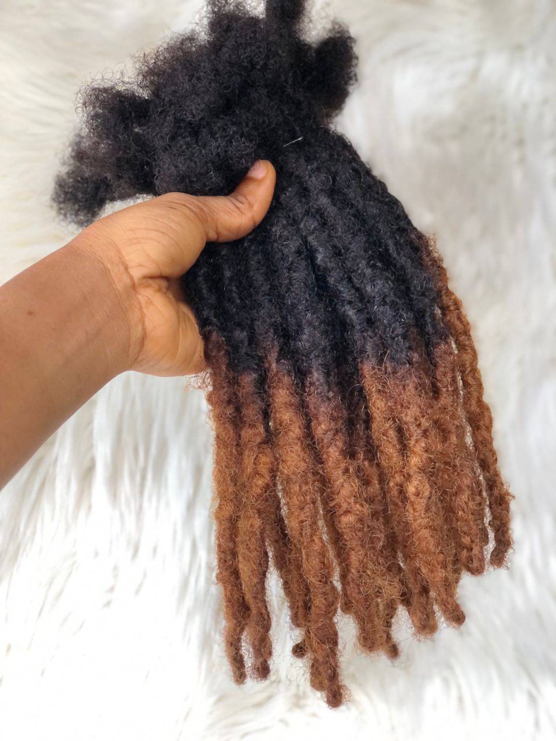 50 Ombre Chunky Anwi Locs Made From 100% Human Hair in Sizes 0.8cm ...