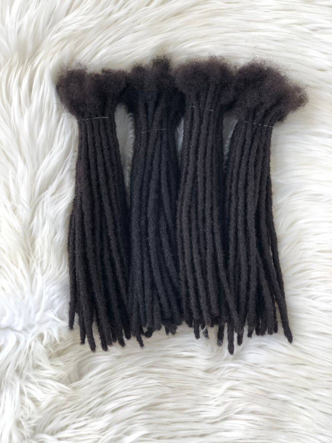 100 Regular Loc Extensions Handmade With 100% Human Hair in Size 0.5cm ...