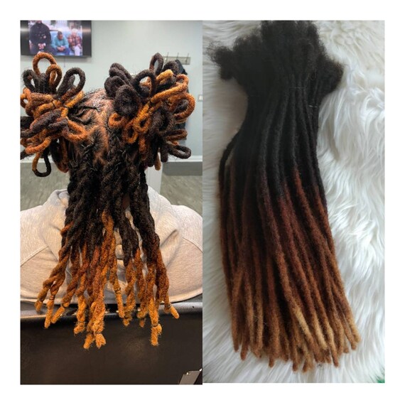 Three Tone Dreadlock Extensions Made With Unprocessed Human - Etsy