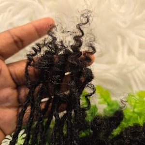 100 Strands of Microlocs Made From 100% Human Hair Sizes 0.3cm-anwi ...