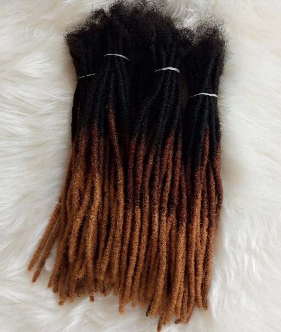 Three Tone Dreadlock Extensions Made With Unprocessed Human Hair in ...