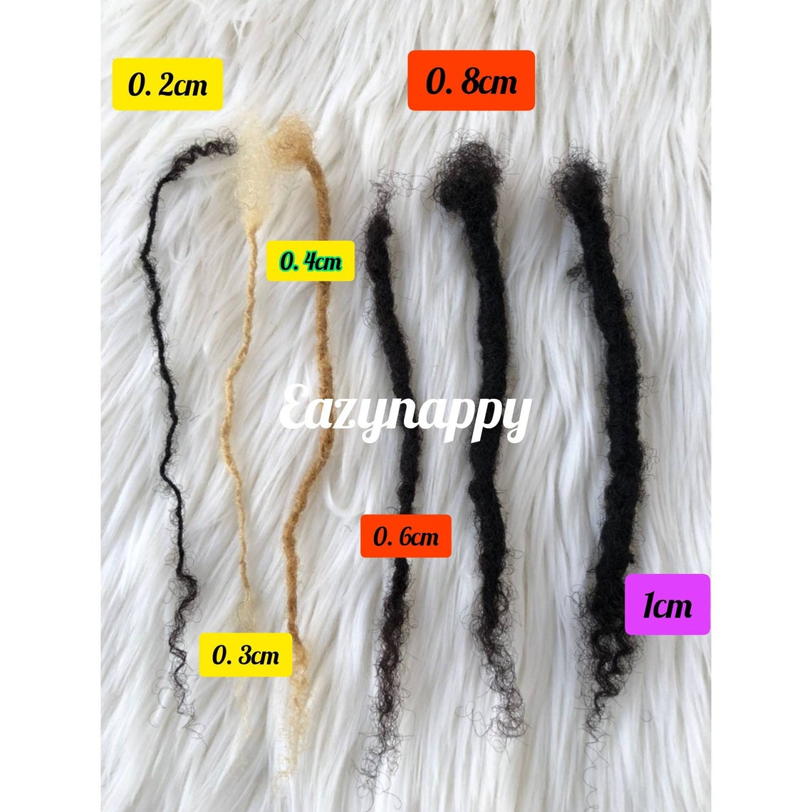 100 Microlocs made from 100% human hair sizes 0.3cm-Anwi mini - Etsy France