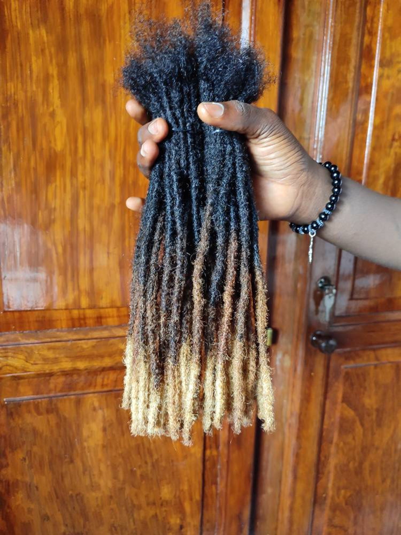 Three Tone Dreadlock Extensions Made With Unprocessed Human - Etsy