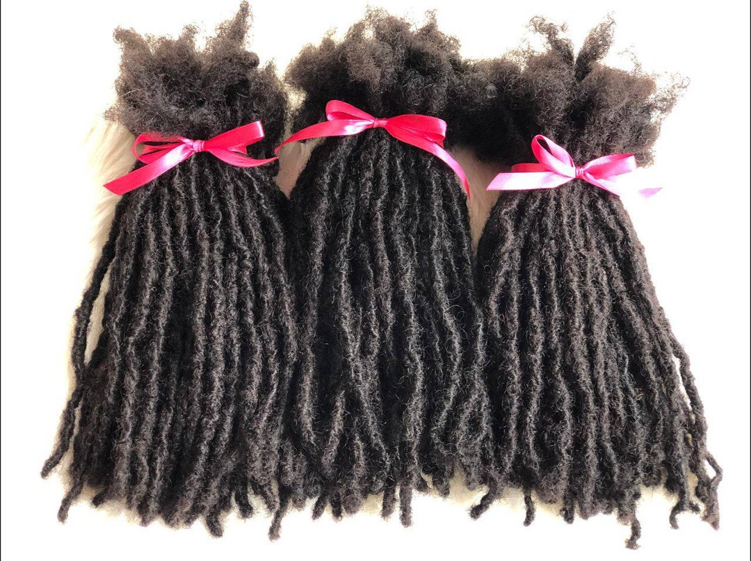 60 Anwi Textured Locs Made From 100% Human Hair Sizes 0.4cm & 0.5cm, - Etsy