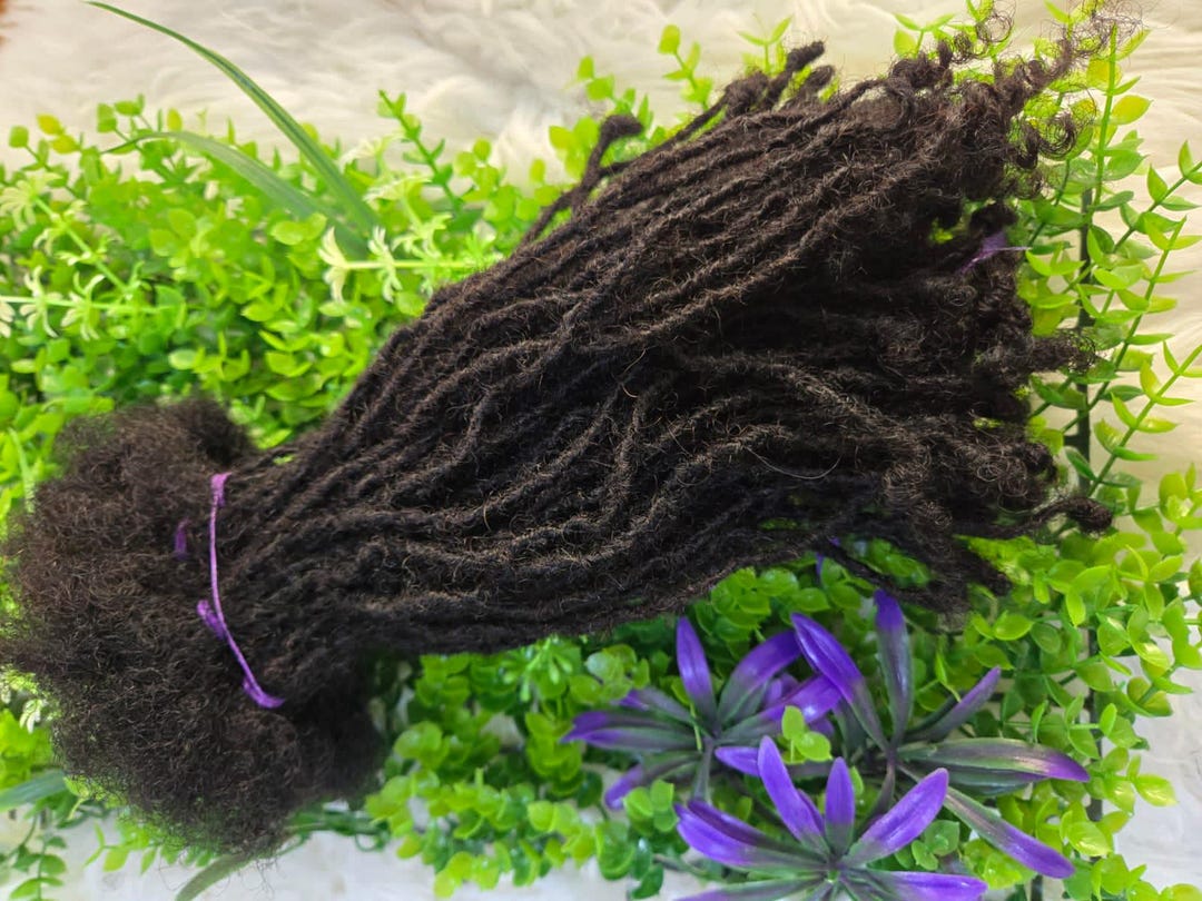 100 Strands of Microlocs Made From 100% Human Hair Sizes 0.3cm-anwi ...