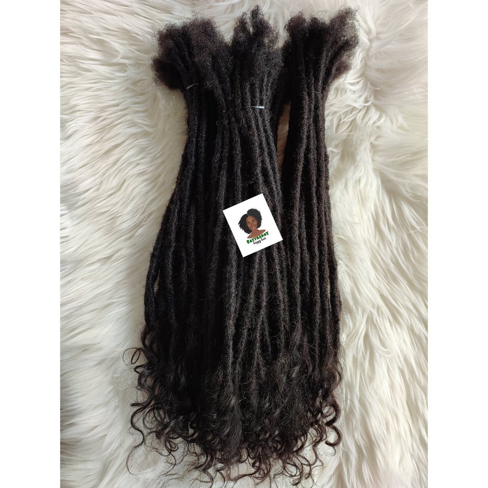 Kinky Curly Dreadlock Extensions Made From 100% Human Hair in - Etsy