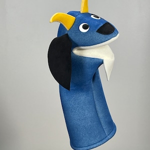 LG Blue Goat Puppet - Etsy