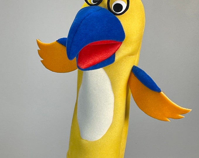 Little Genius Parrot Hand Puppet W Glasses - Etsy
