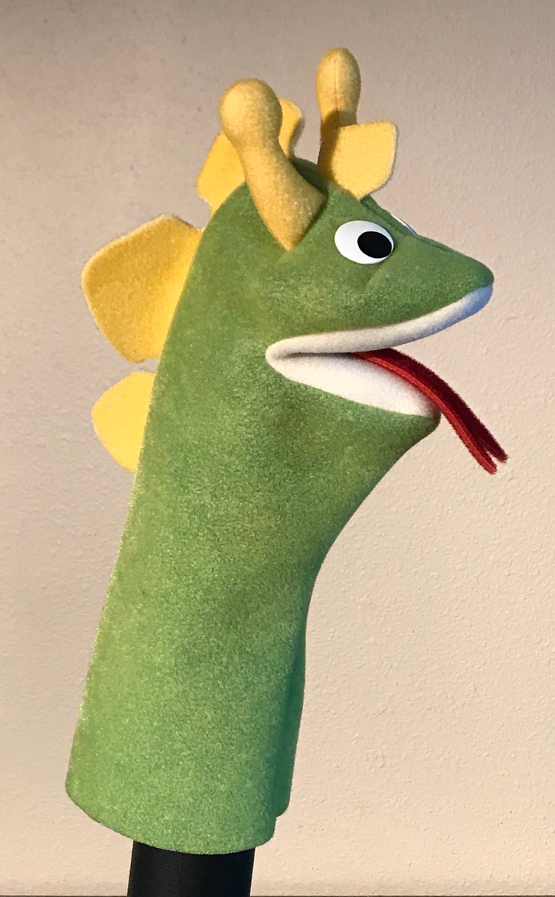 Little Genius Dragon Hand Puppet | Etsy
