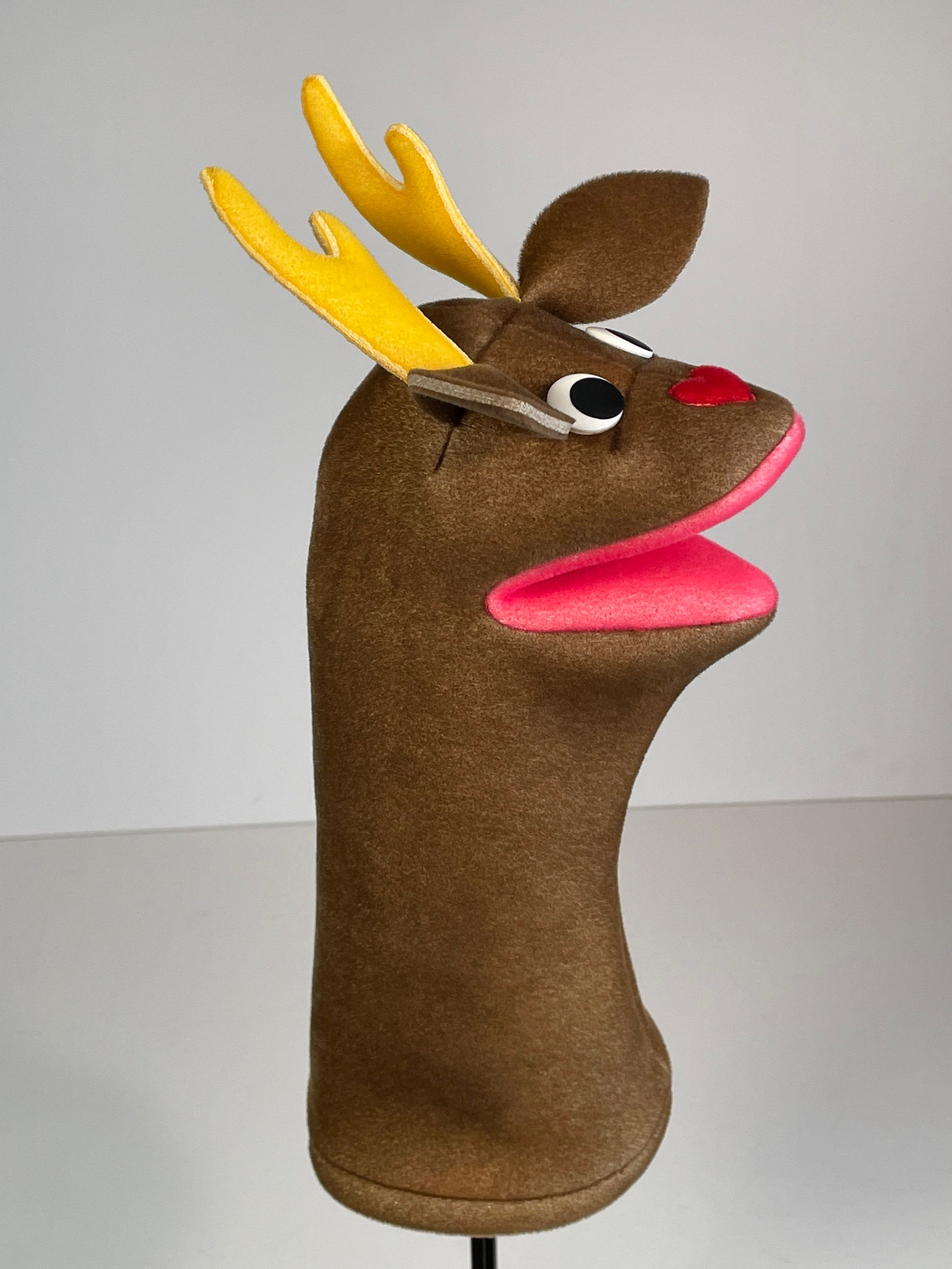 Little Genius Reindeer Hand Puppet - Etsy