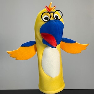 Little Genius Parrot Hand Puppet W Glasses - Etsy